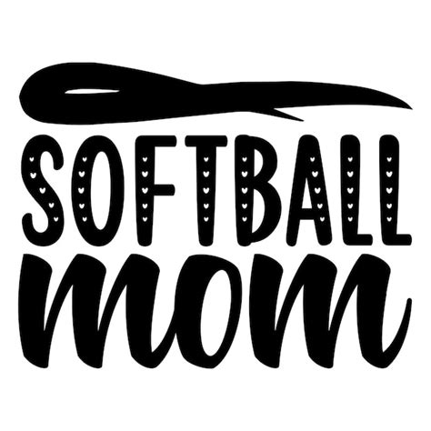 Premium Vector Softball Mom Svg