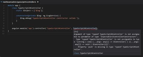 typescript 2 4 1 ts2345 property push is missing in type · issue