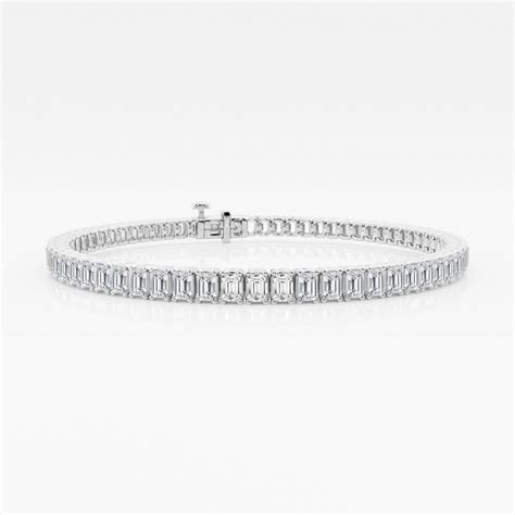 7 Ctw Emerald Lab Grown Diamond Tennis Bracelet 7 Inches