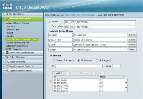 solved ise 2 3 network devices and aaa clients ip subnet limitation