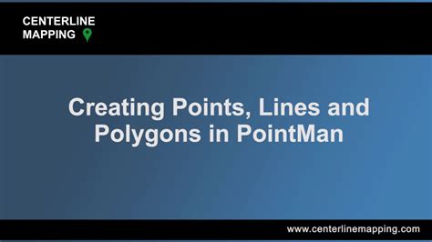 centerline mapping demonstrates how to create points lines and