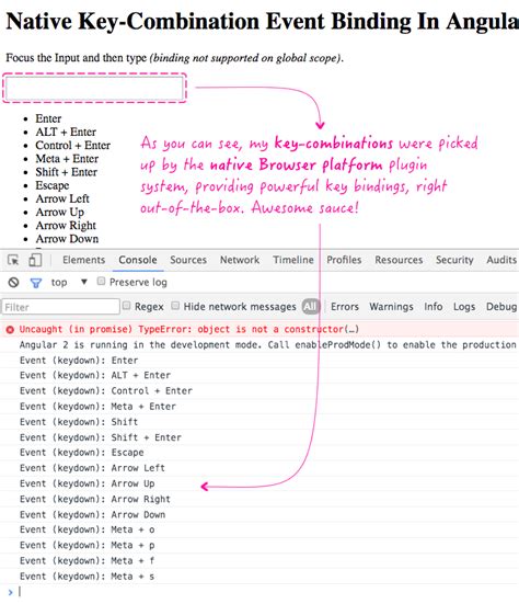 native key combination event binding support in angular 2 beta 17
