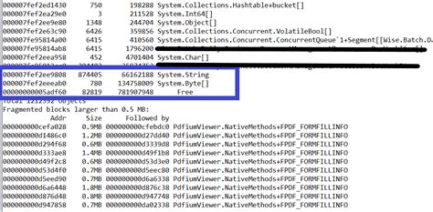 cannot find the cause of memory leak in c application with windbg r