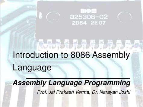 ppt introduction to 8086 assembly language powerpoint presentation