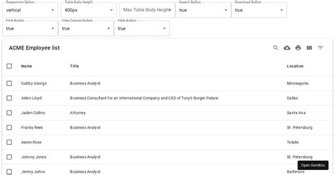 muidatatables custom toolbar forked codesandbox