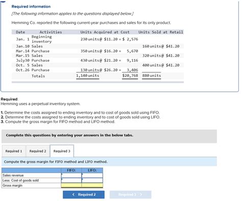 solved 1 determine the costs assigned to ending inventor