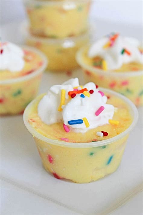 Birthday Cake Pudding Shots Fun Money Mom