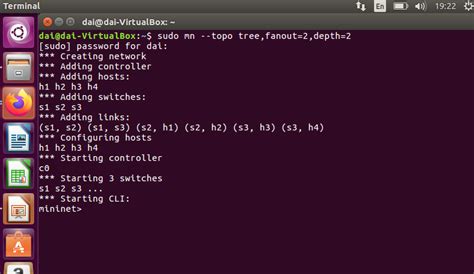 experiment 2 mininet experiment command script