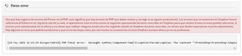error 500 no podemos entrar adminwe módulos prestashop