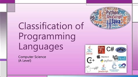 classification of programming languages