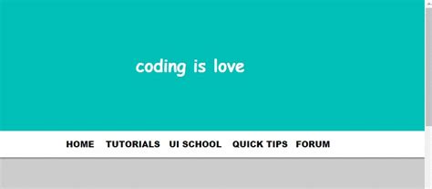 sticky navigation bar coding is love