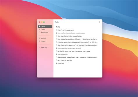 todo macos swiftui sample a swift repository from jordansinger