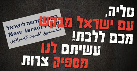 אם תרצו נגד הקרן החדשה לישראל טליה עשיתם לנו מספיק צרות מעריב