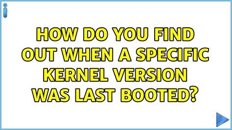 ubuntu how do you find out when a specific kernel version was last