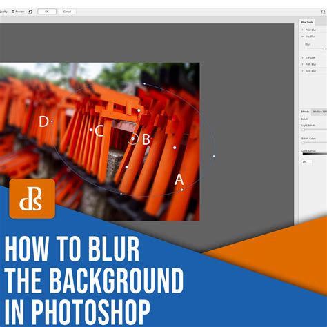 how to blur the background in photoshop step by step guide