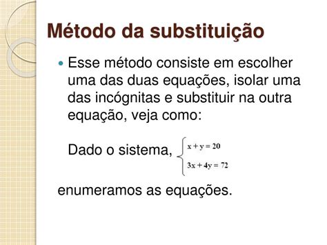 Ppt Sistema De Equação De 1° Grau Com Duas Incógnitas Powerpoint