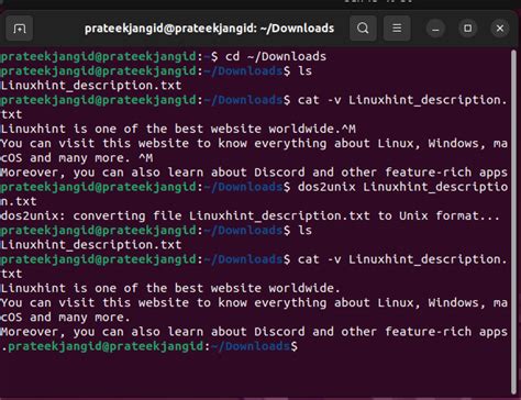 how to use dos2unix command in linux