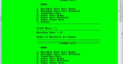contoh program queue dengan linked list trueafil