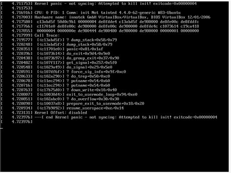 kernel panic error installing ubuntu 16 04 server in virtualbox 5 1 22