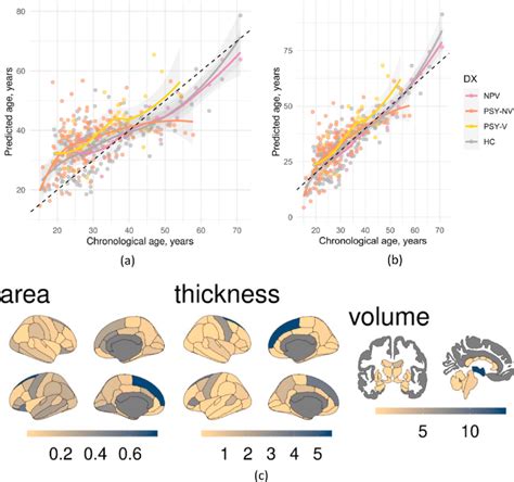 Association Between Chronological And Predicted Age Before A And