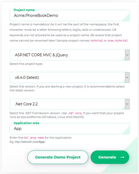 getting started core asp zero documentation