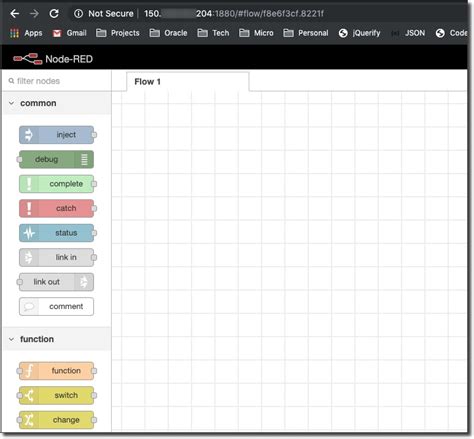 installing node red in an always free vm on oracle cloud