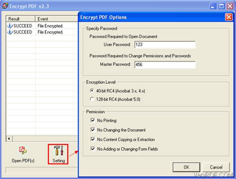 how to remove pdf password and encrypt with another
