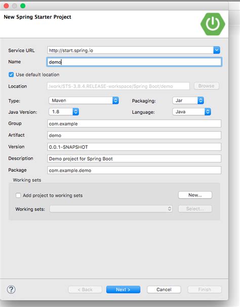 socketexception while creating spring starter project in