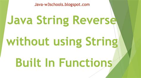 java program to reverse a string without using string inbuilt function