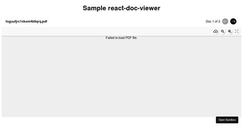 react doc viewer forked codesandbox