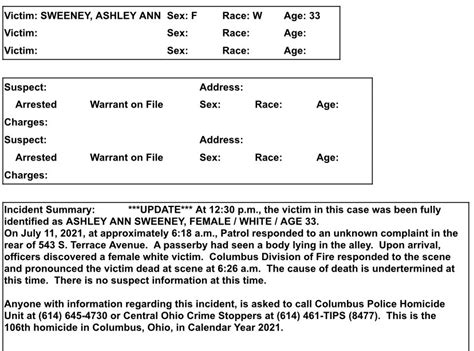 Columbus Ohio Police On Twitter Update At 12 30 P M The