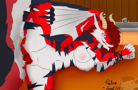 Rule 34 Absurd Res Anthro Arms Tied Blush Bound Dragon Duo Female