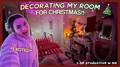 Decorating My Room For Christmas 🤍 Vlogmas Day 7 April May Youtube