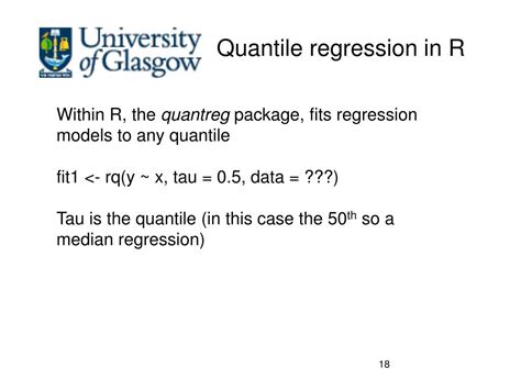ppt quantile regression a very brief introduction powerpoint