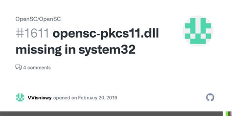 opensc‑pkcs11 dll missing in system32 · issue 1611 · opensc opensc