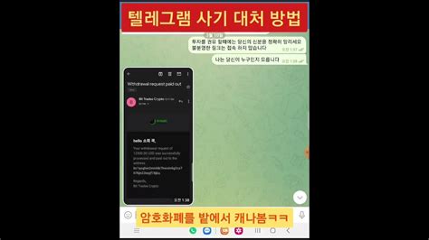 텔레그램 사기 대처 방법 Youtube