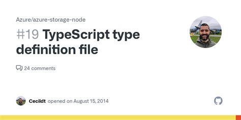 typescript type definition file · issue 19 · azure azure storage node