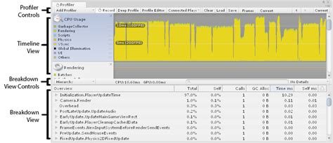 the unity profiler unity 2017 game optimization second edition