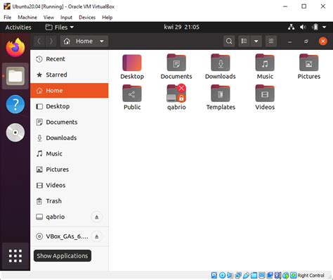 ubuntu 20 04 virtualbox jak kopiować pliki qabrio pl