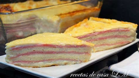 Pastel De JamÓn Y Queso Gratinado Receta FÁcil Y RÁpida Youtube