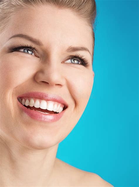 Close Up Portrait Of Attractive Young Smiling Female Stock Image
