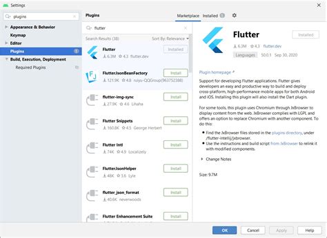 windows error flutter plugin not installed this adds flutter