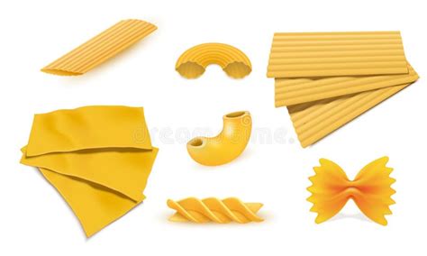 Icône De Pâtes De Penne Style De Bande Dessinée Illustration De