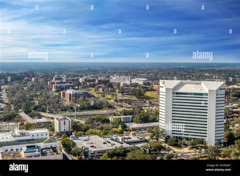 City View From Inside The Old Capital Of Tallahassee Florida Stock