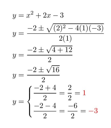Quadratic Equation Using Almighty Formula Tessshebaylo