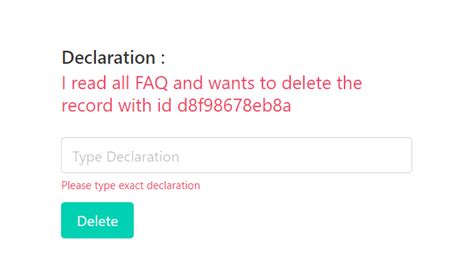 how to validate if input in input field exactly equals to some other