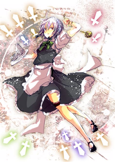 The Big Imageboard Tbib 1girl Bad Id Bad Pixiv Id Braid Danmaku