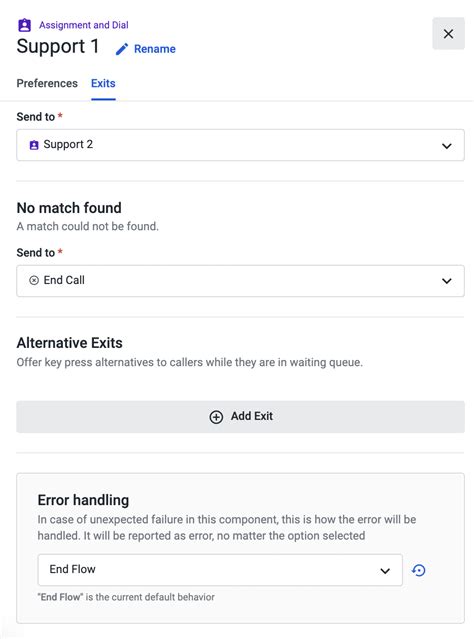 error handling