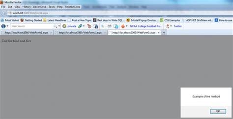 difference between bind and live methods in jquery