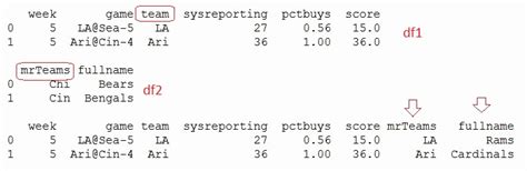 pandas python merge merges all column fails with specific column